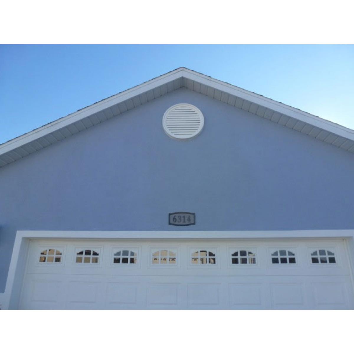 Paintable Plastic Vent Ekena Millwork Octagonal PVC Gable Vent - 20x20 ...