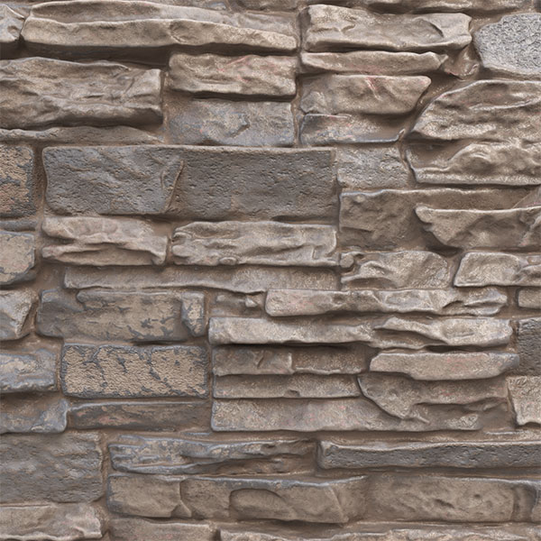 9"W x 8"H Canyon Ridge Stacked Stone, EverStone Faux Stone Siding Panel ...