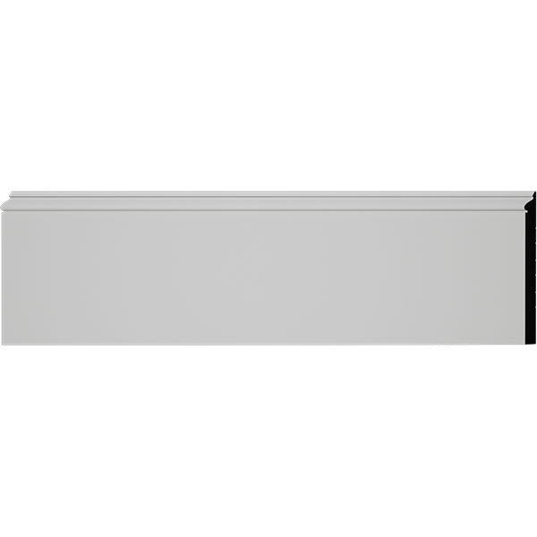 8 1/2"H x 3/4"P x 96"L, TrueCraft PVC Combination Base Moulding, White ...