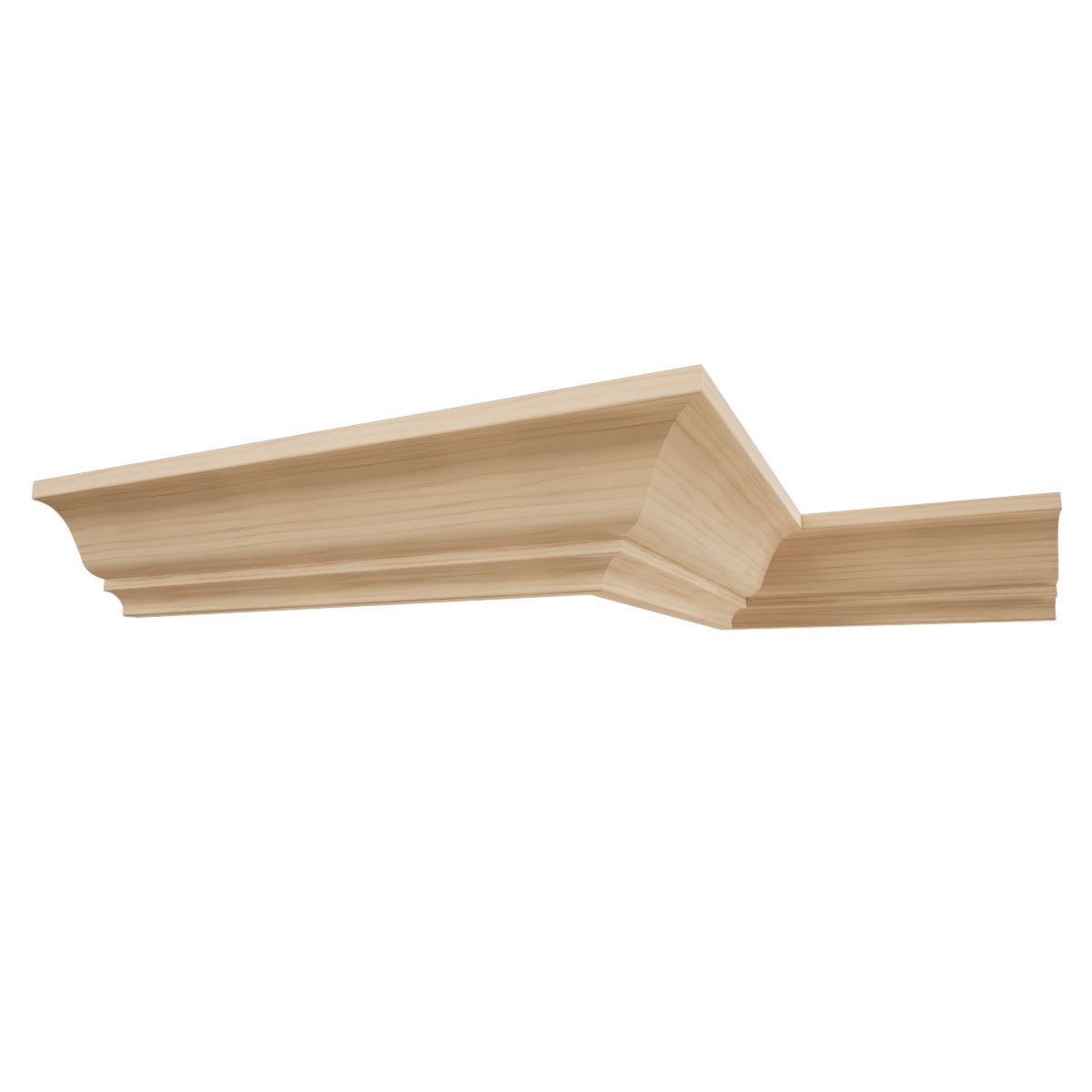 WM45 3 11/16"H x 3 3/4"P x 5 1/4"F x 96"L Americraft Solid Hardwood ...