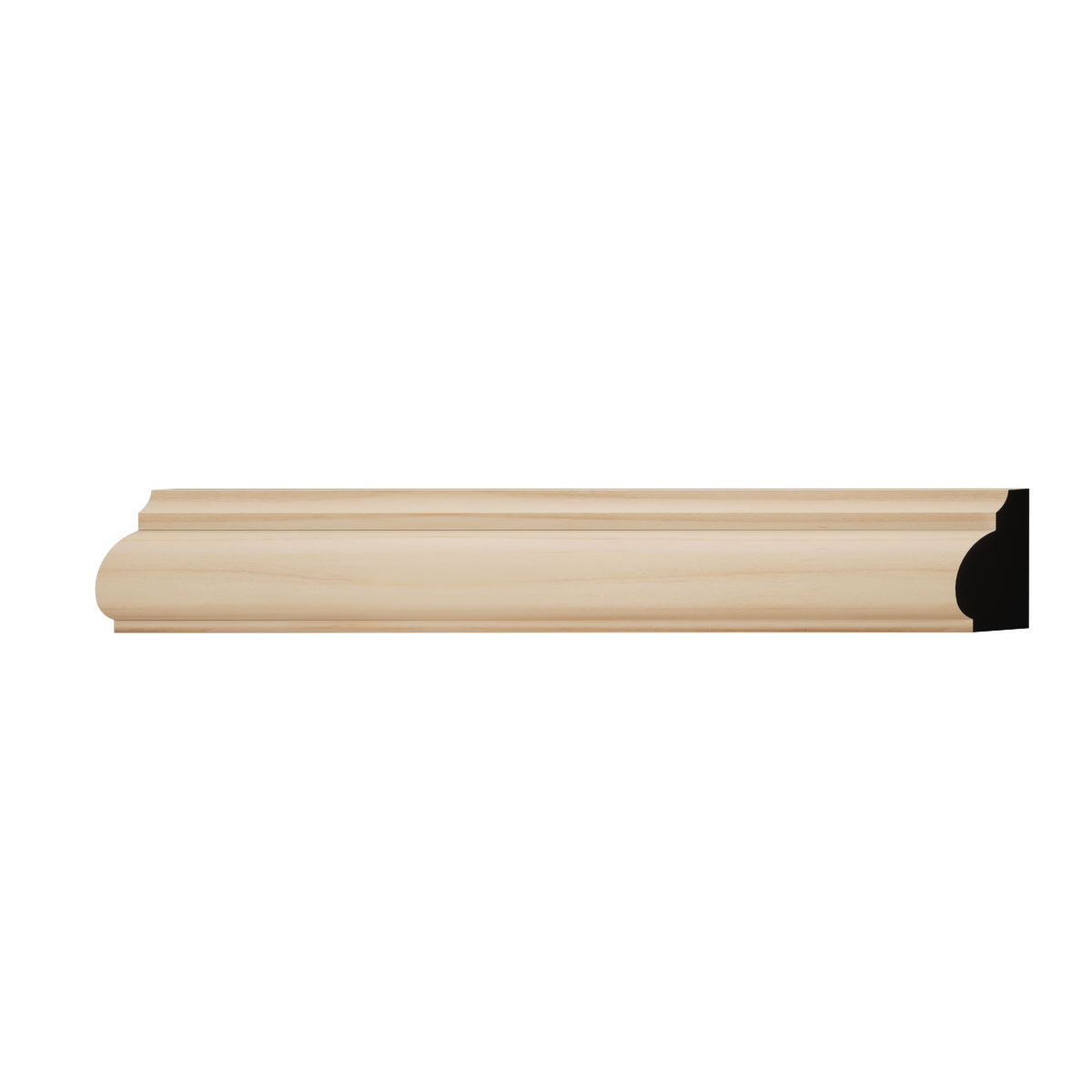 WM1201 11/16"D x 1 1/4"W x 96"L Americraft Solid Hardwood Stain Grade ...