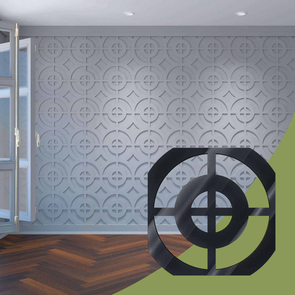 Sullivan Decorative Fretwork Acrylic Wall Panels - Ekena Millwork