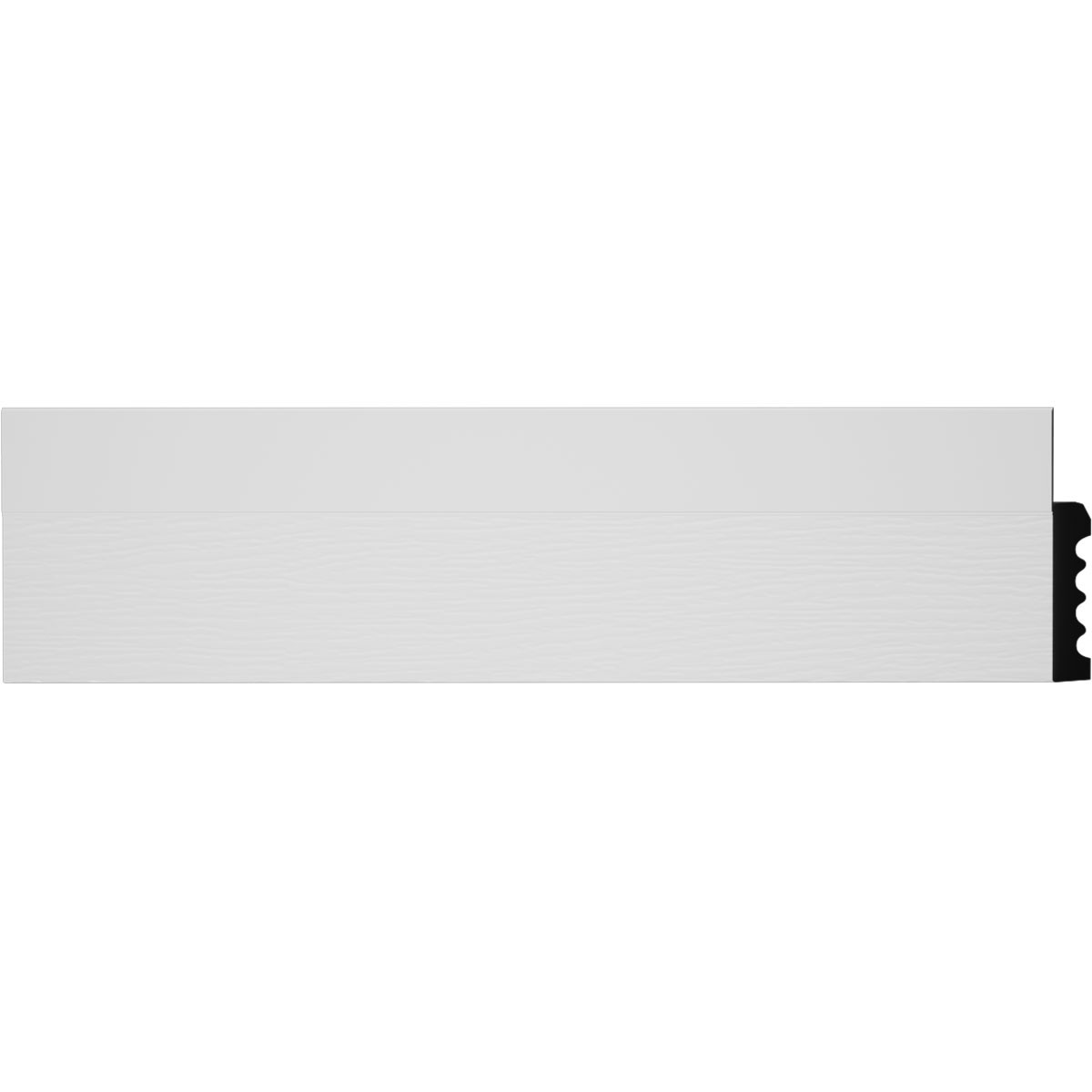 2"H x 7/16"P x 84"L, TrueCraft PVC Garage Door Stop Moulding, White ...