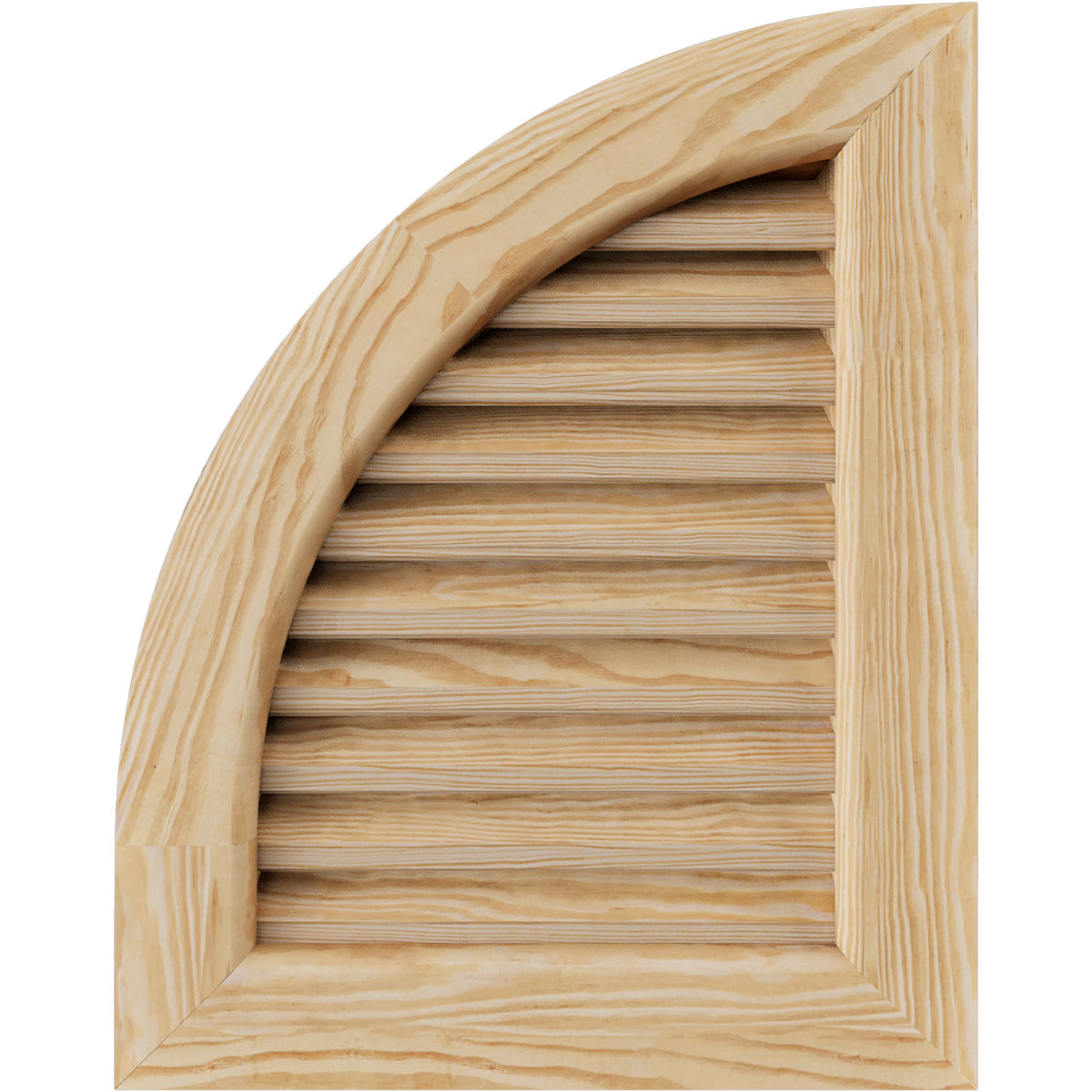 Urethane Gable Vent Ekena Millwork 23" Round Louver With Wide Trim ...