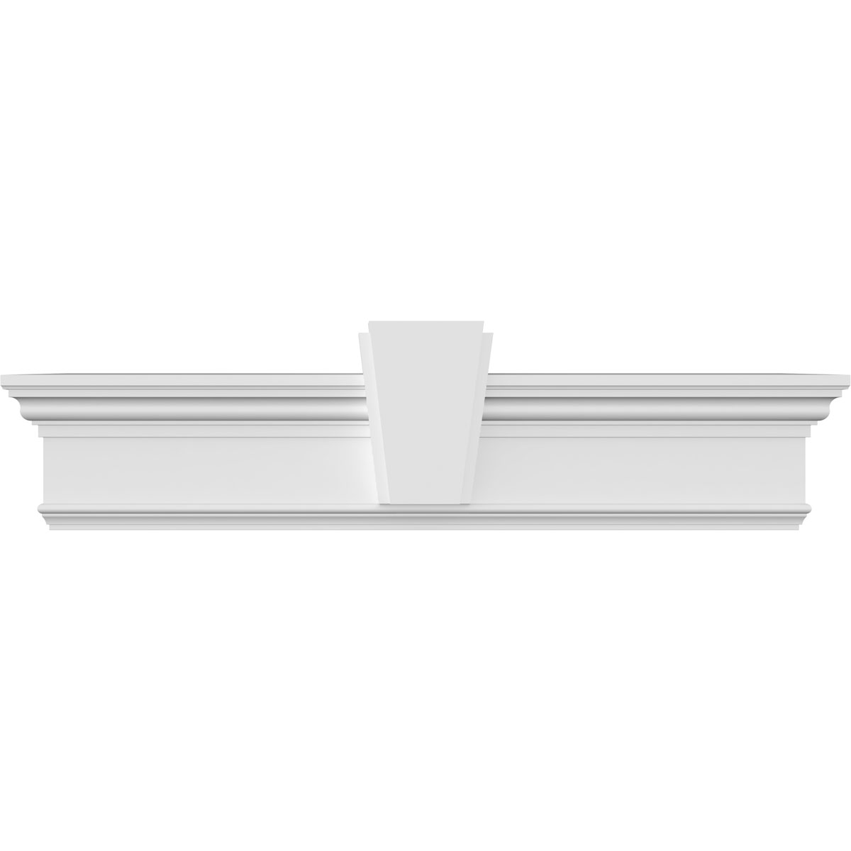Endurathane Traditional Crosshead with Trim, w/ Deco Keystone, 7 1/4 ...