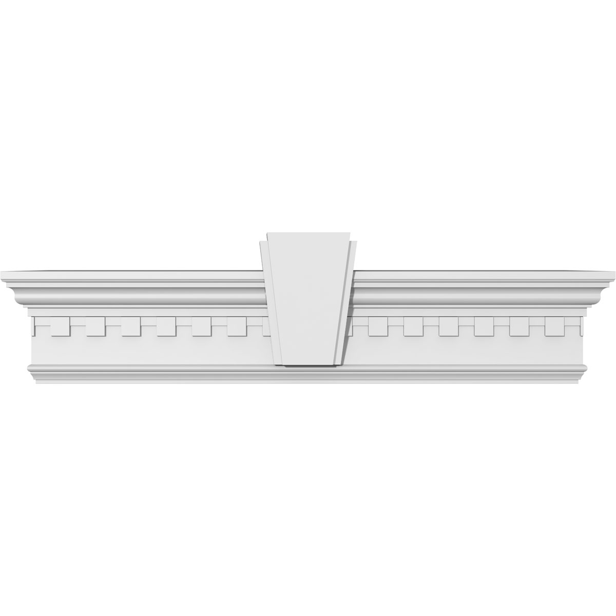 Endurathane Traditional Crosshead with Trim, w/ Deco Keystone & Dentil ...