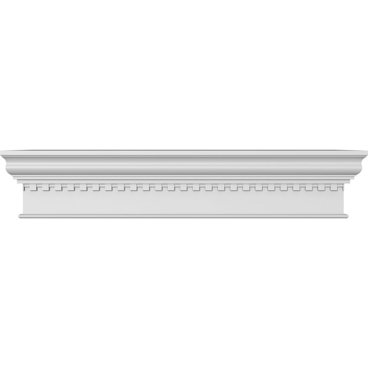 Endurathane Craftsman Crosshead w/ Dentil Trim, 12", Factory Primed ...