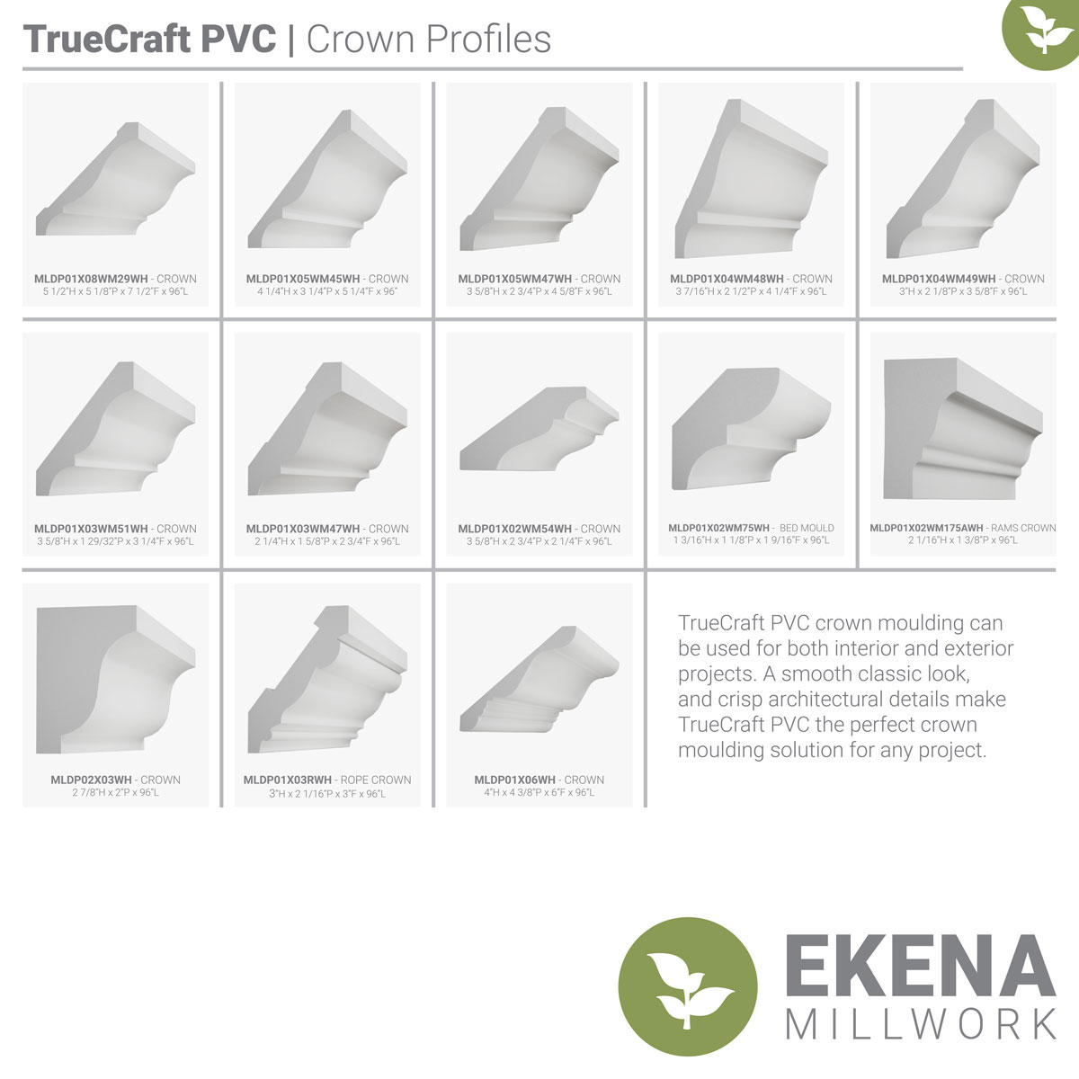 Crown Molding Pvc Plastic